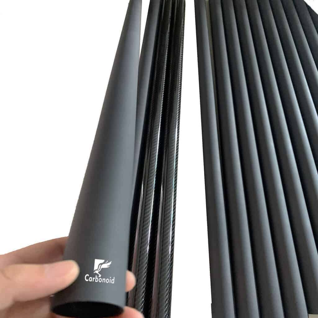 Carbon Fiber Round Tubes for Extension Shafts -Black