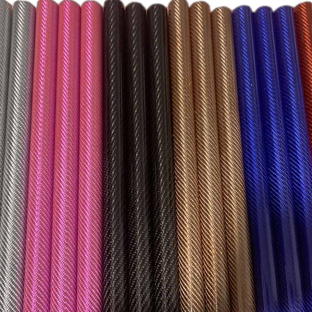 3k Colorful Carbon Fiber Round Tubes for Extension Shafts