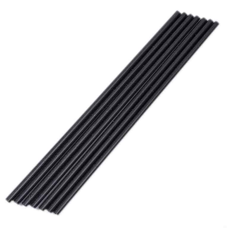 3k Black Carbon Fiber Round Tubes for Extension Shafts