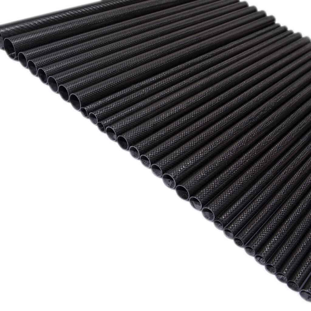 3k Black Carbon Fiber Round Tubes for Extension Shafts